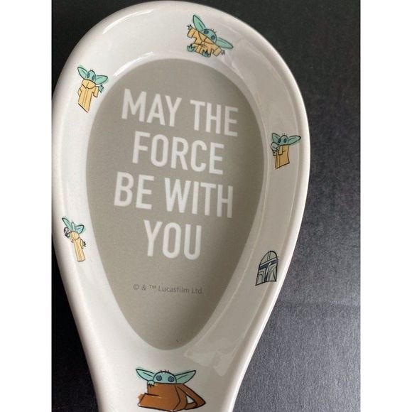 Disney | Kitchen | Star Wars Grogu Baby Yoda Spoon Rest May The Force ...